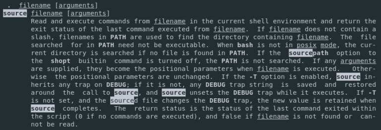 Source Command on Linux Explained – Junos Notes